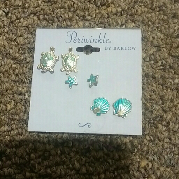 Periwinkle by Barlow | Jewelry | Periwinkle By Barlowset Of 3 Pair | Poshmark